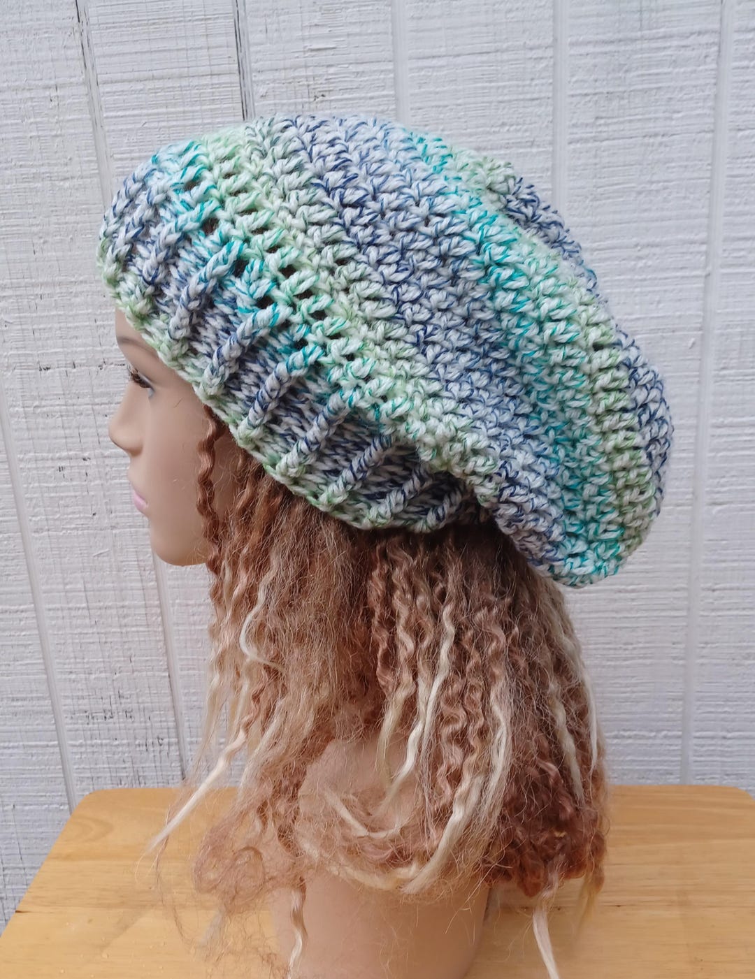 Pastel Twisted Ombre Every Day Slouchy Beanie Women/woman Slouchy Hat ...