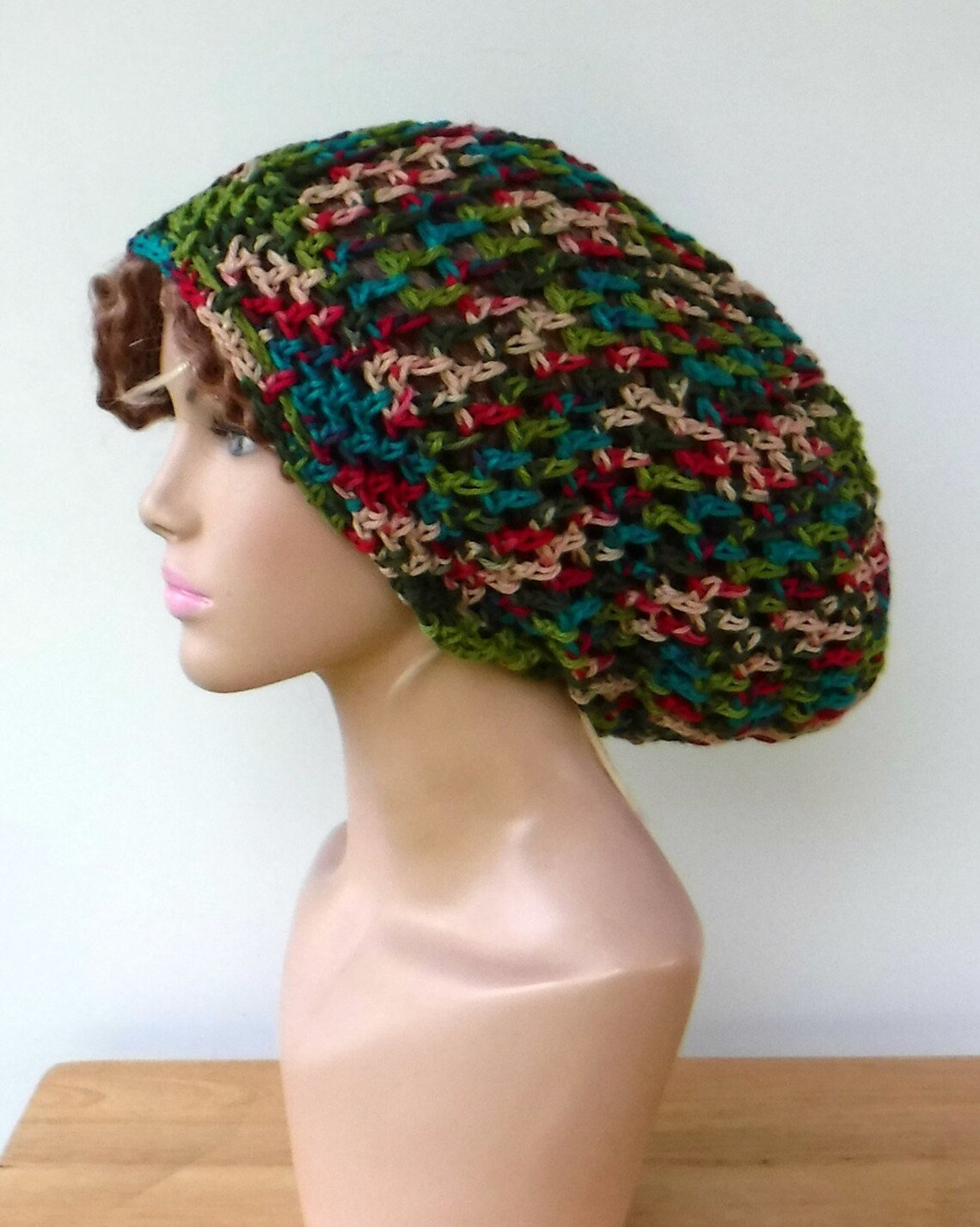 Slouchy Beanie in 16 Colors Custom Variegated Cotton Snood - Etsy