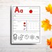 26 Uppercase Lowercase Alphabet Worksheet Learn ABC Tracing Worksheet ...