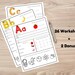26 Uppercase Lowercase Alphabet Worksheet Learn ABC Tracing Worksheet ...
