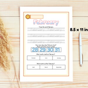 12 Months of the Year Worksheets Printable Months Tracing Worksheets ...