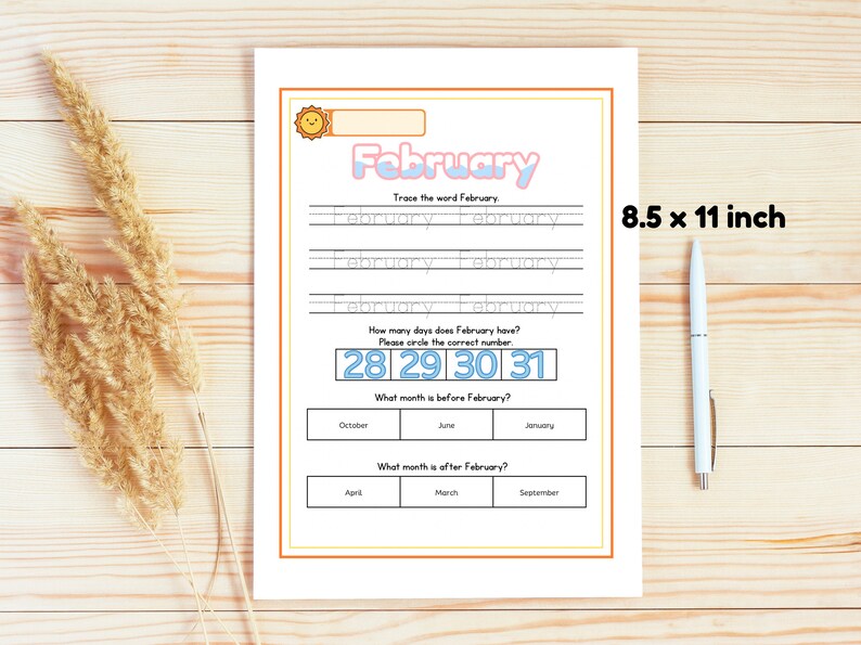 12 Months of the Year Worksheets Printable Months Tracing Worksheets ...