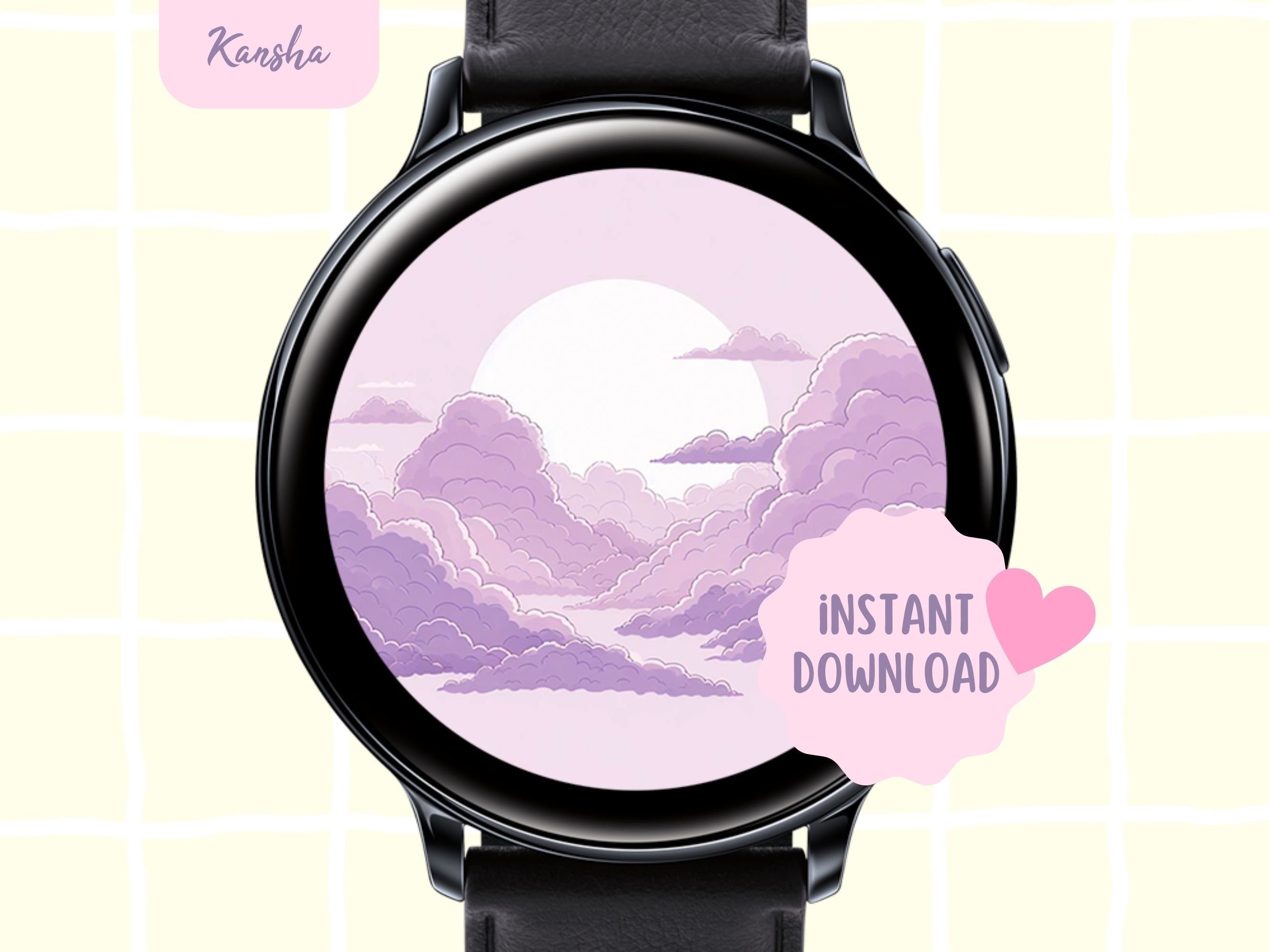 Watch Face for Samsung Galaxy Watch Cute Sky Clock Screensaver for ...