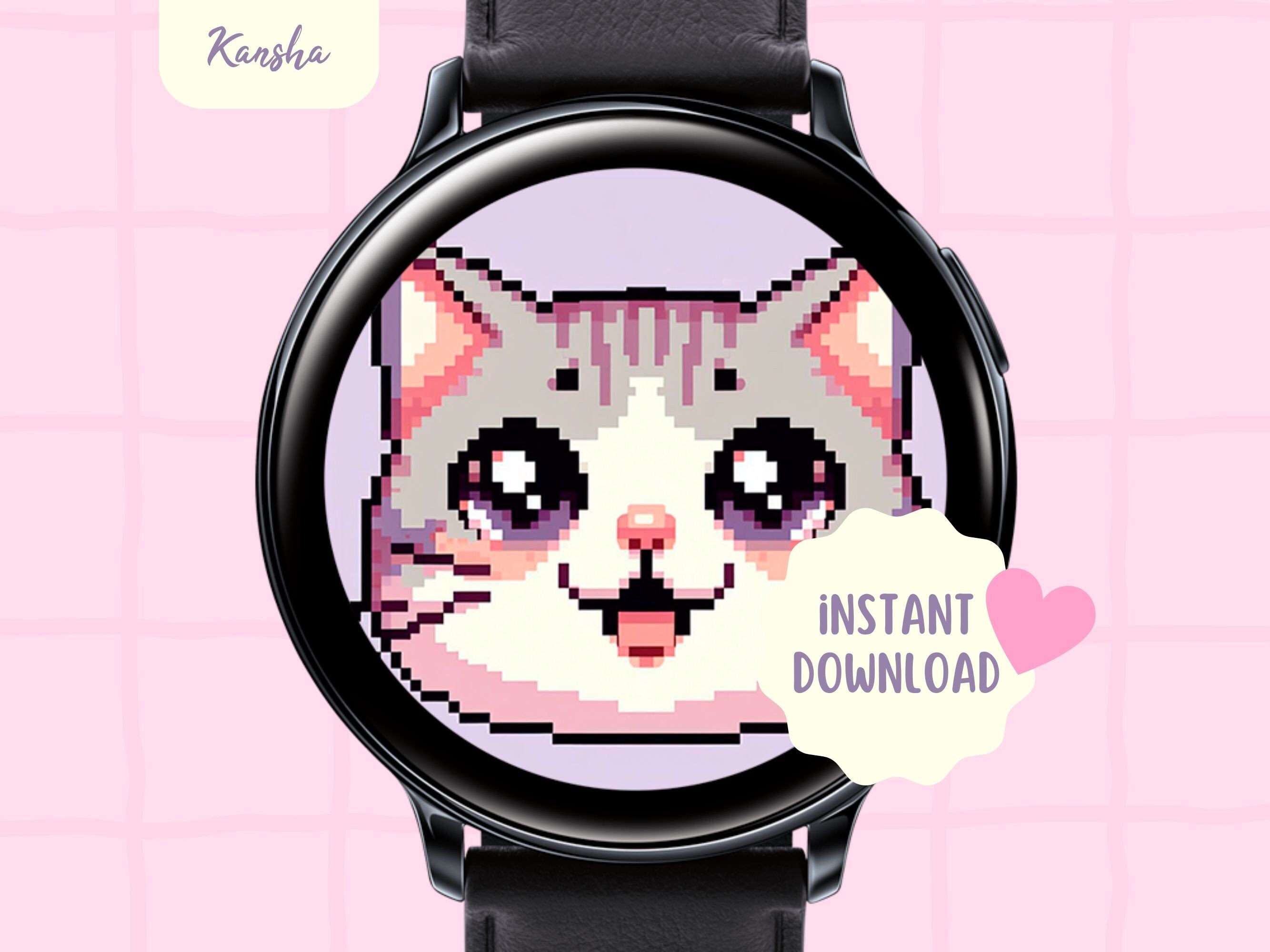 Samsung Watch Face Cute Cat Wallpaper Samsung Galaxy Watch Face Cute ...