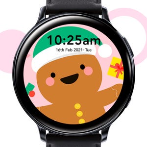 GIF Watch Face for Christmas Gingerbread Watch Face for Samsung Galaxy ...