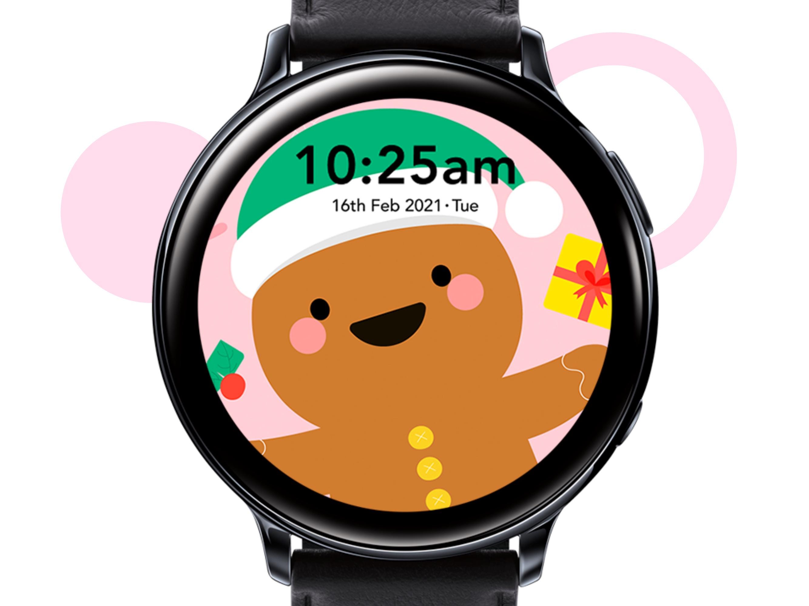 GIF Watch Face for Christmas Gingerbread Watch Face for Samsung Galaxy ...