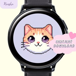 Samsung Watch Face Cute Cat Wallpaper Samsung Galaxy Watch Face Cute ...