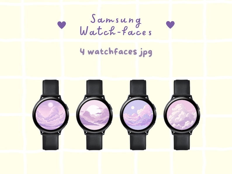 Watch Face for Samsung Galaxy Watch Cute Sky Clock Screensaver for ...
