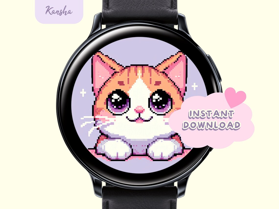 Samsung Watch Face Cute Cat Wallpaper Samsung Galaxy Watch Face Cute ...
