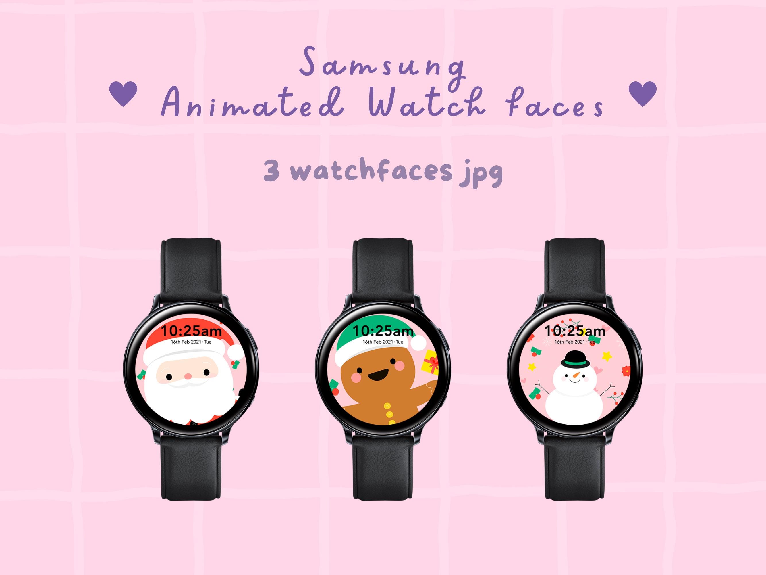 GIF Watch Face for Christmas Gingerbread Watch Face for Samsung Galaxy ...