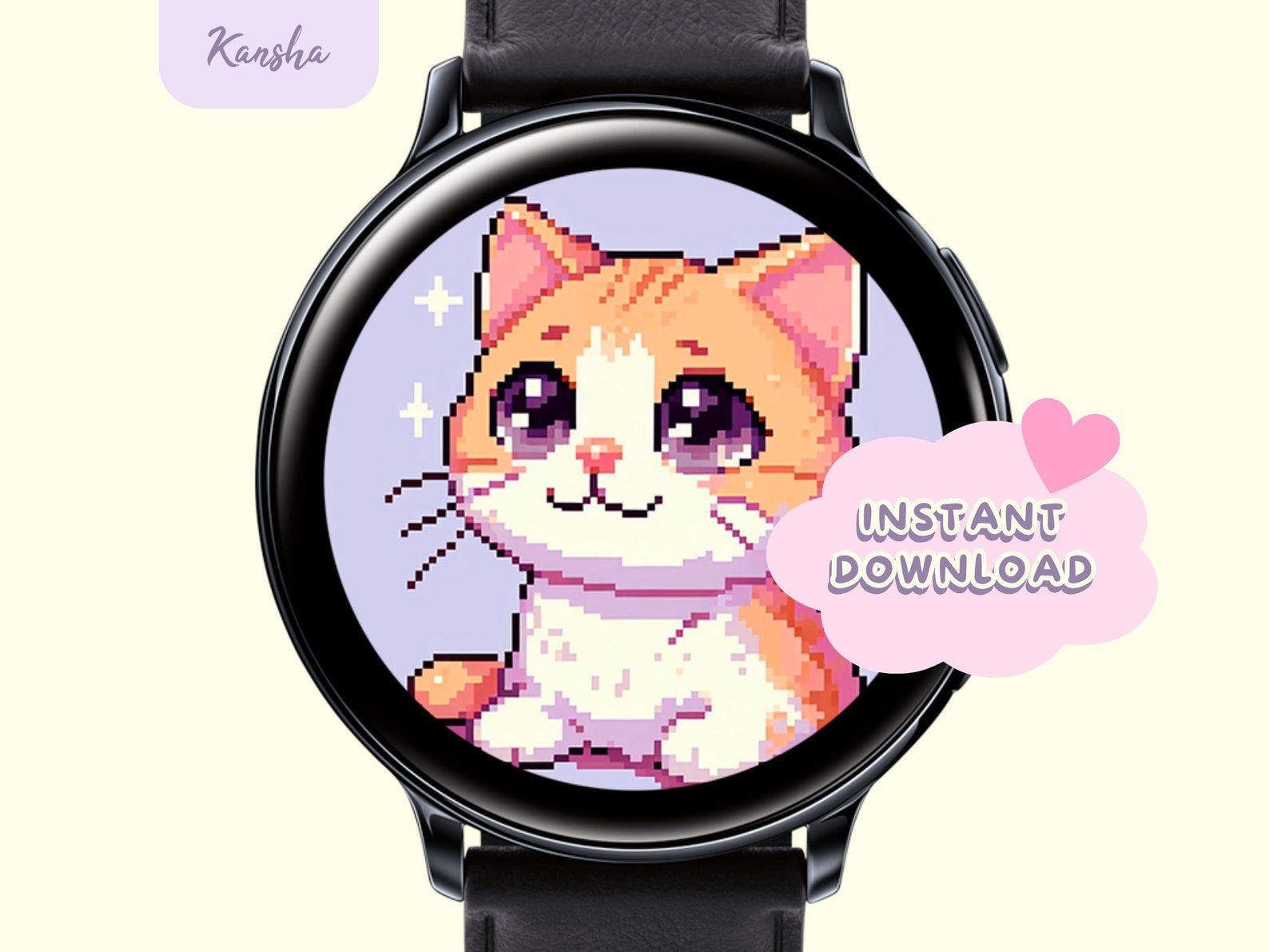 Samsung Watch Face Cute Cat Wallpaper Samsung Galaxy Watch Face Cute ...