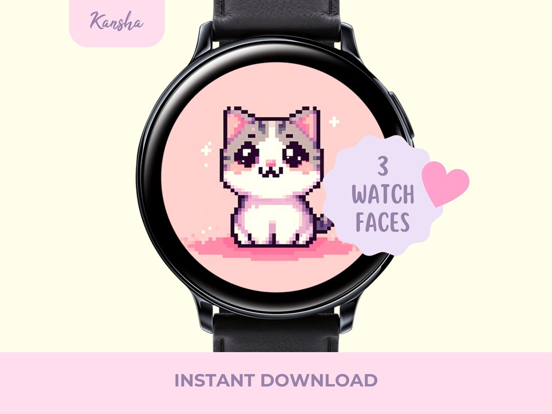 Samsung Watch Face Cute Cat Wallpaper Samsung Galaxy Watch Face Cute ...