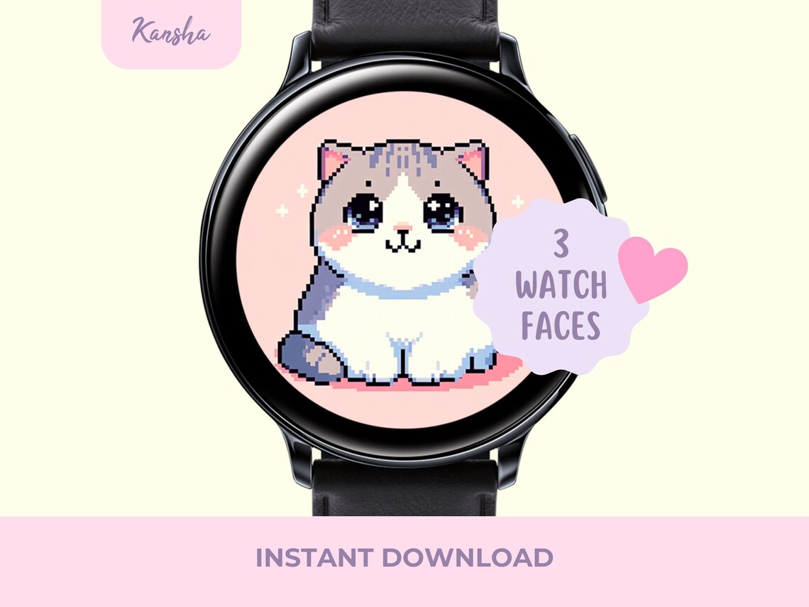 Samsung Watch Face Cute Cat Wallpaper Samsung Galaxy Watch Face Cute ...