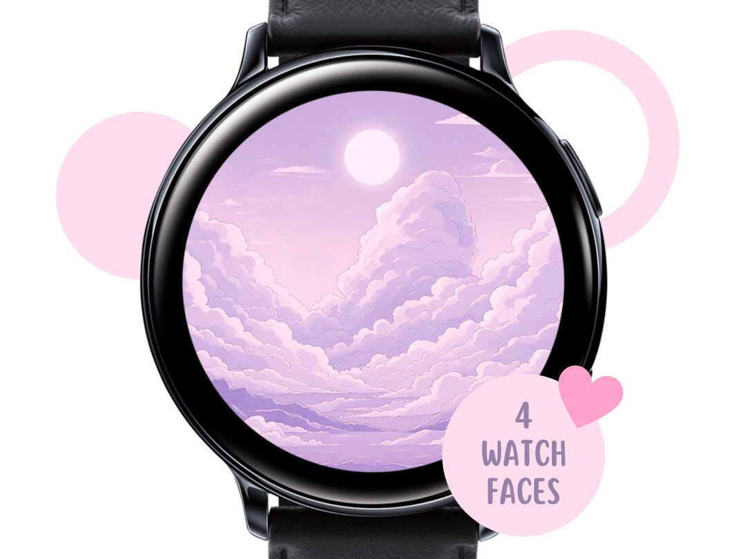 Watch Face for Samsung Galaxy Watch Cute Sky Clock Screensaver for ...