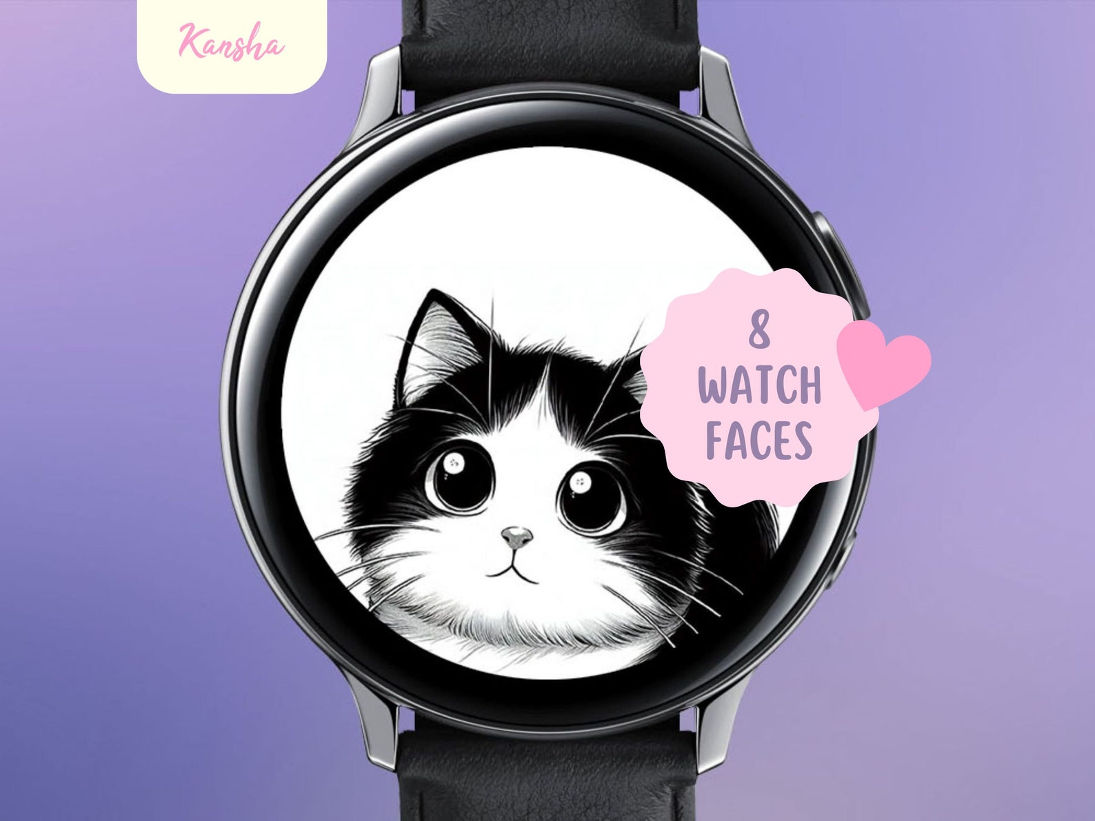 Samsung Watch Face Cute Cat Wallpaper Samsung Galaxy Watch Face Cute ...