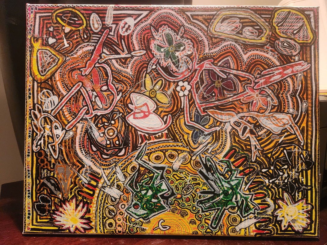 Elio's Graffiti- Acrylic Painting on Canvas - Etsy