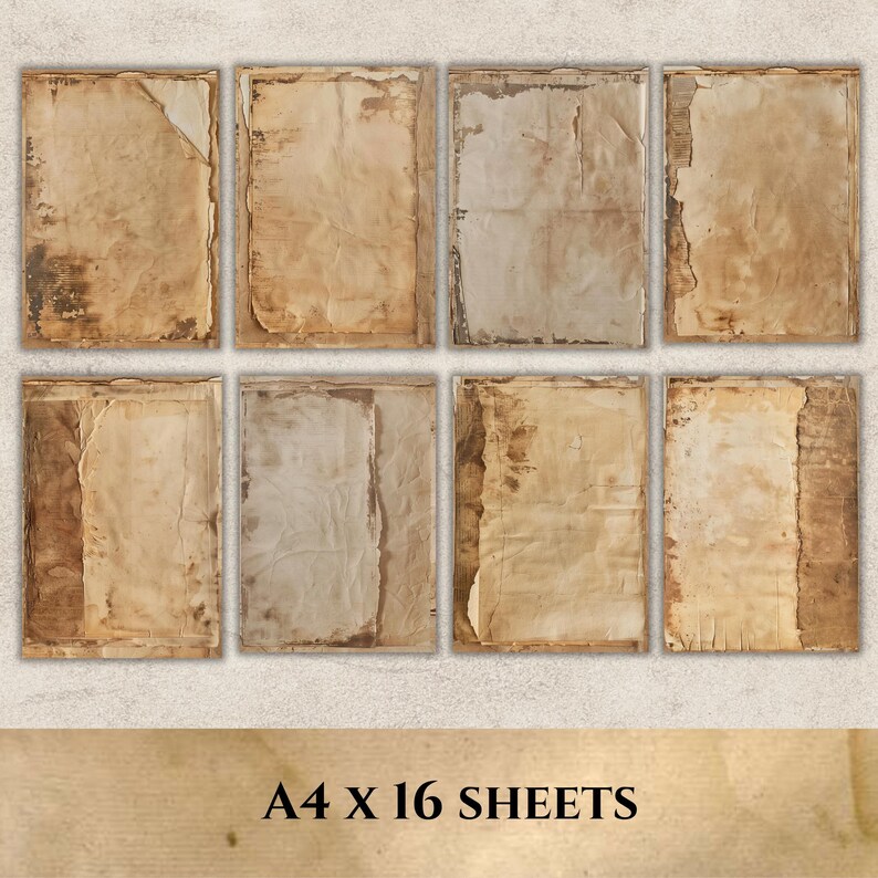 Vintage Background Paper, Vintage, Old Papers, Digital, Junk Journal ...