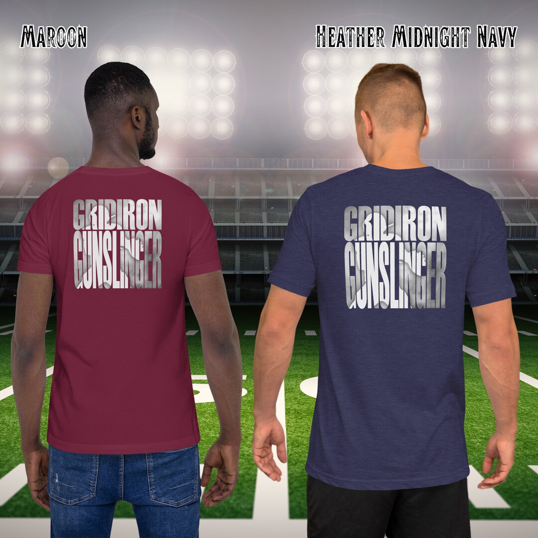 Quarterback T-shirt. Gridiron Gunslinger Football T-shirt - Etsy