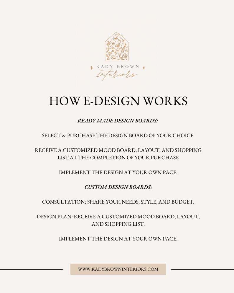 Pre-made Kitchen E-design Board 02 - Etsy