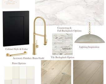 Pre-made Kitchen Virtual E-design Board 06 - Etsy