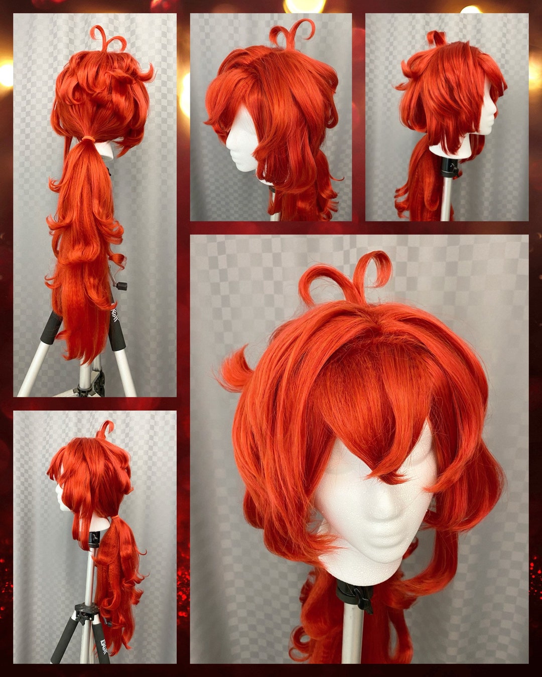 Genshin Impact DILUC Cosplay Wig - Etsy
