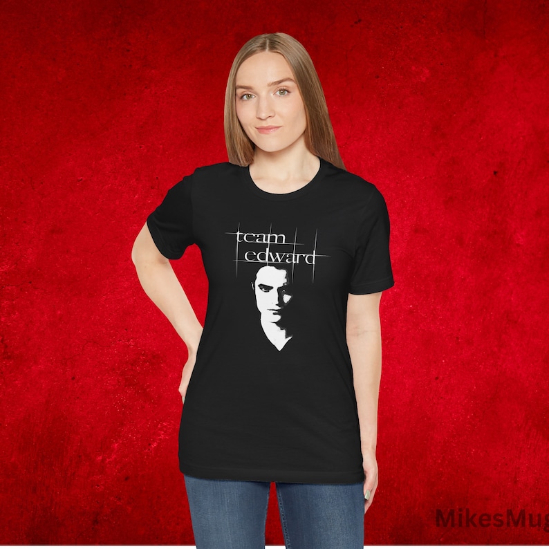 Team Edward T-shirt, Twilight Saga Lovers, Edward Cullen Fans, Team ...