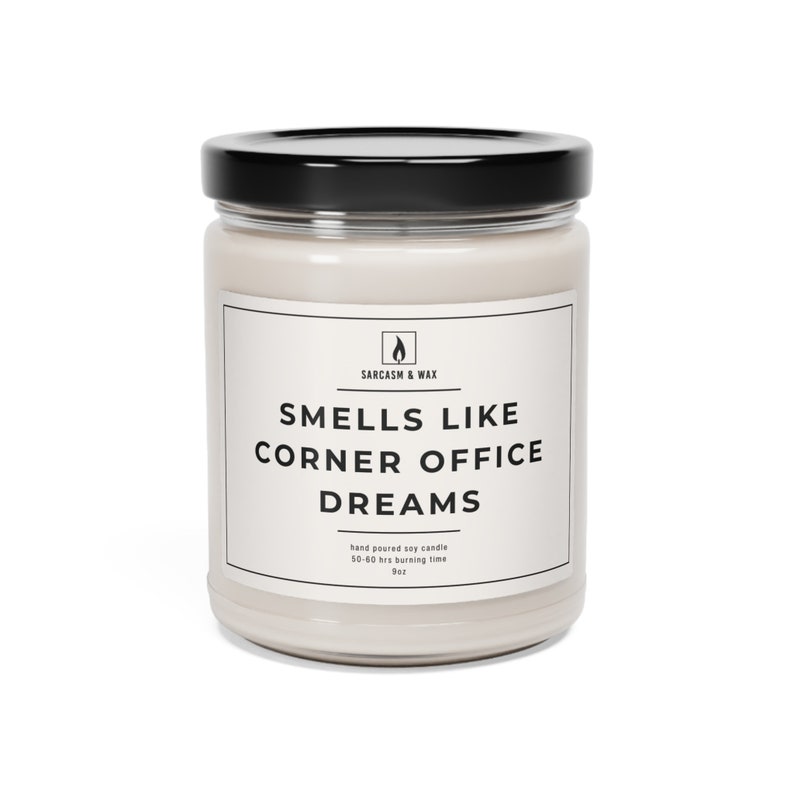 Smells Like Corner Office Promotion Candle Gift, Coworker Promotion ...
