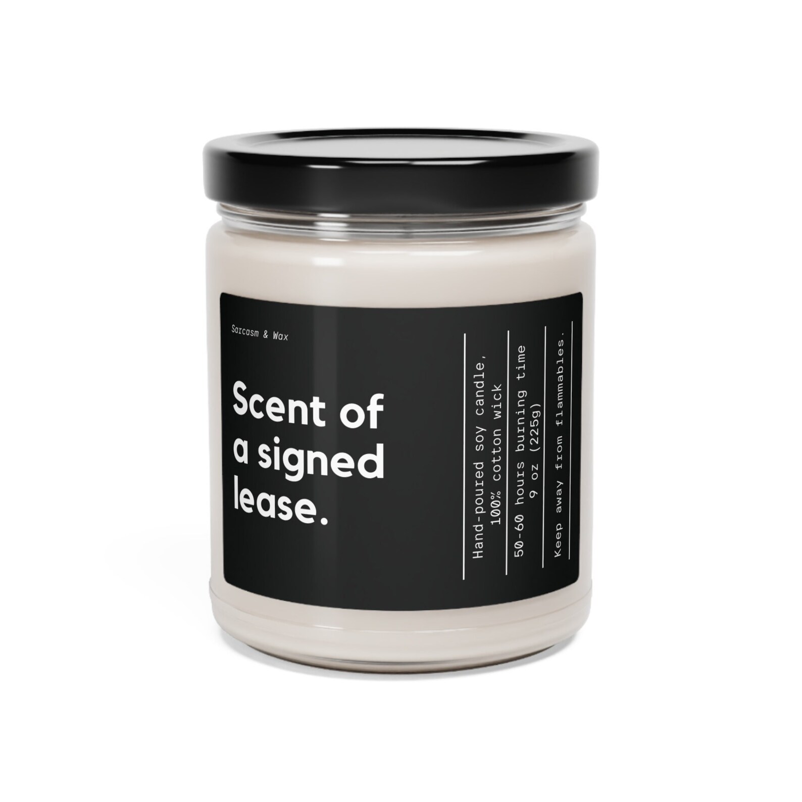 Scent of a Signed Lease//funny Candle Gift, Leasing Professional ...