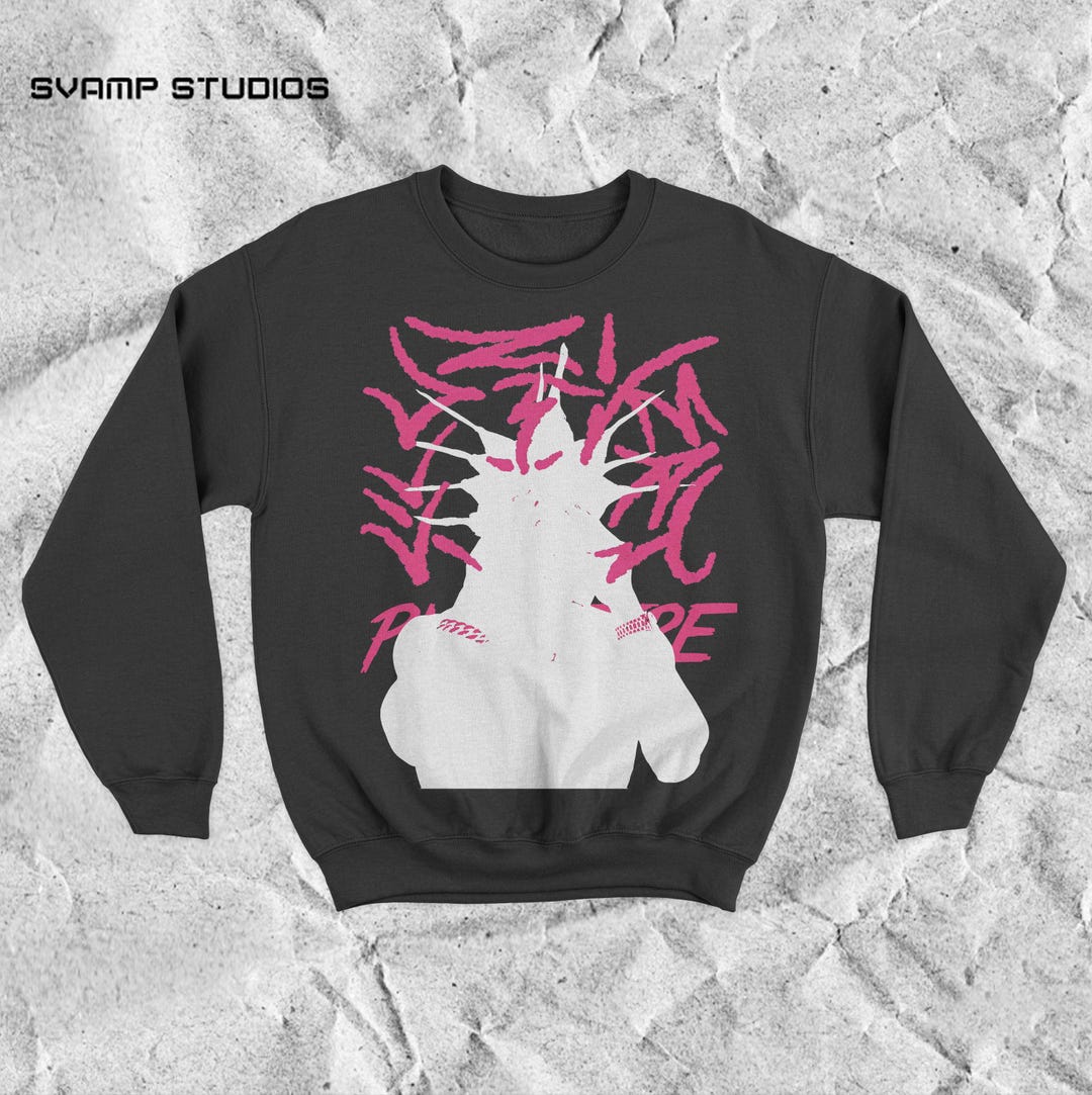 Lil Uzi Vert Pink Tape Sweatshirt Rapper Merch Hip Hop Hoodie Pink Tape ...