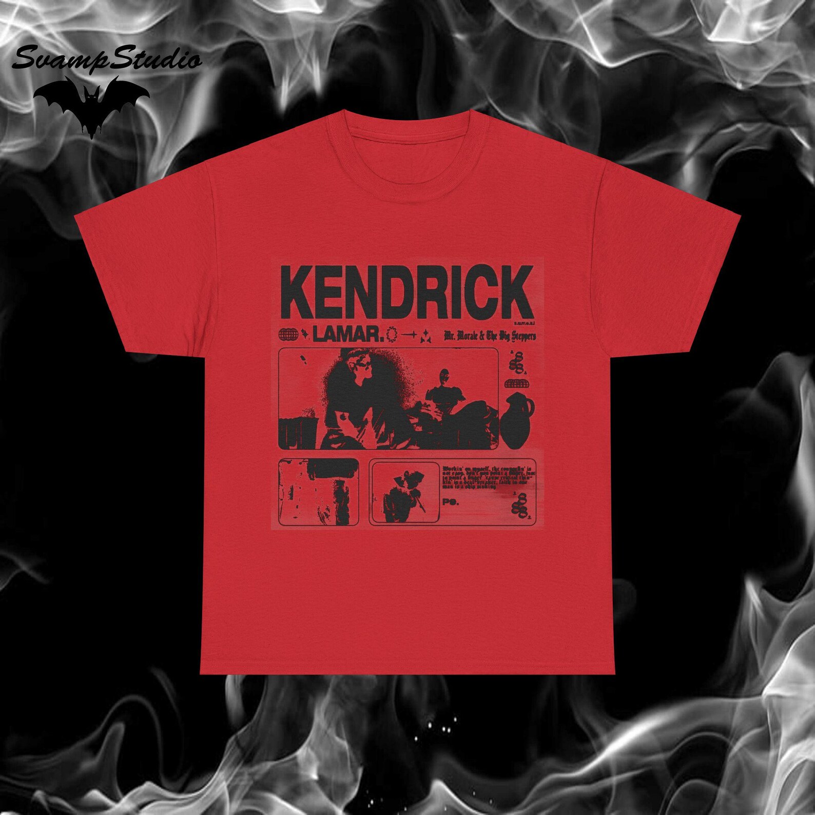 Kendrick Lamar Tshirt Streetwear Graphic Tee Kendrick Lamar Merch Damn ...