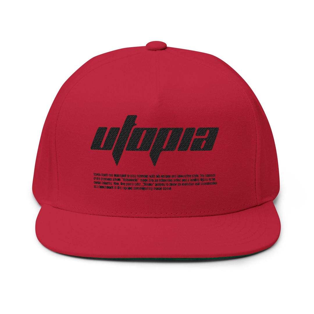 Travis Scott Utopia Embroidered Cap: Hip Hop Streetwear - Etsy