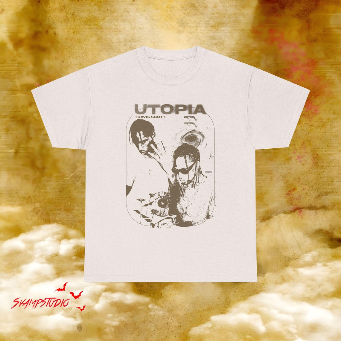Travis Scott Utopia Tshirt Streetwear Travis Scott Concert Utopia Merch ...