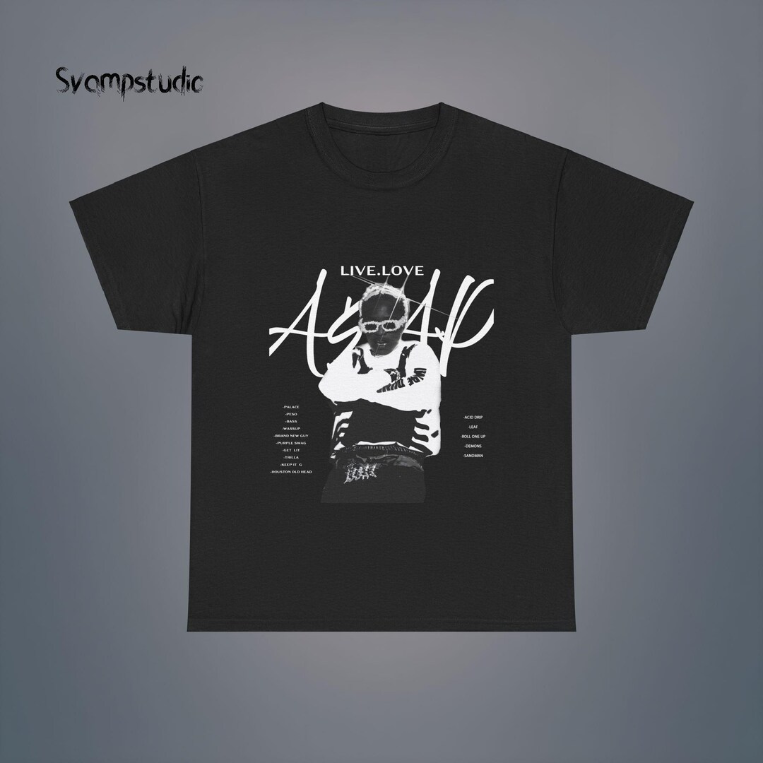 Asap Rocky Live.love.asap T-shirt - Asap Rocky Merch - Streetwear ...