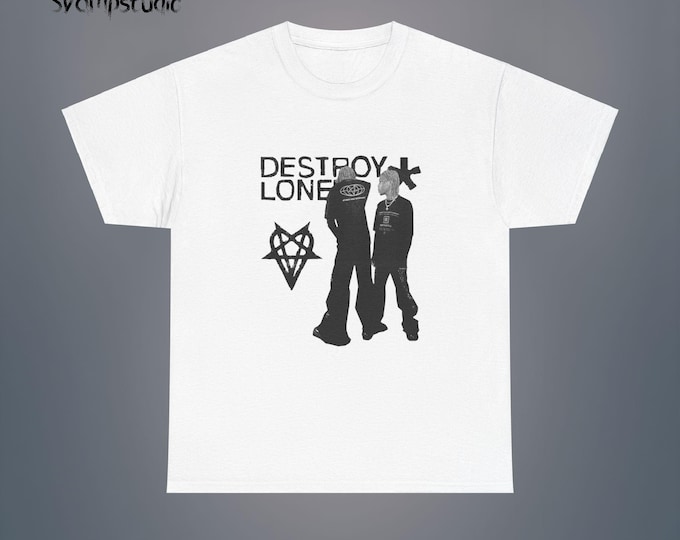 Destroy Lonely No Stylist Cotton Tee Shirt - Etsy