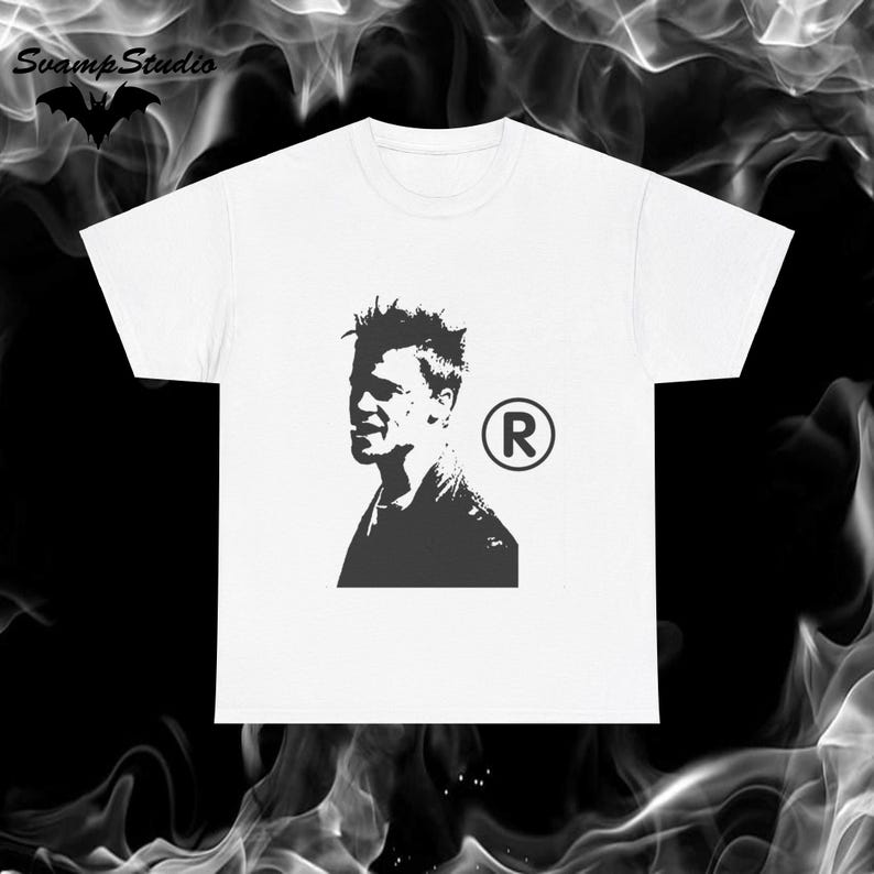 Tyler Durden Fight Club Tee 1999 Vintage Style Brad Pitt Graphic movie ...