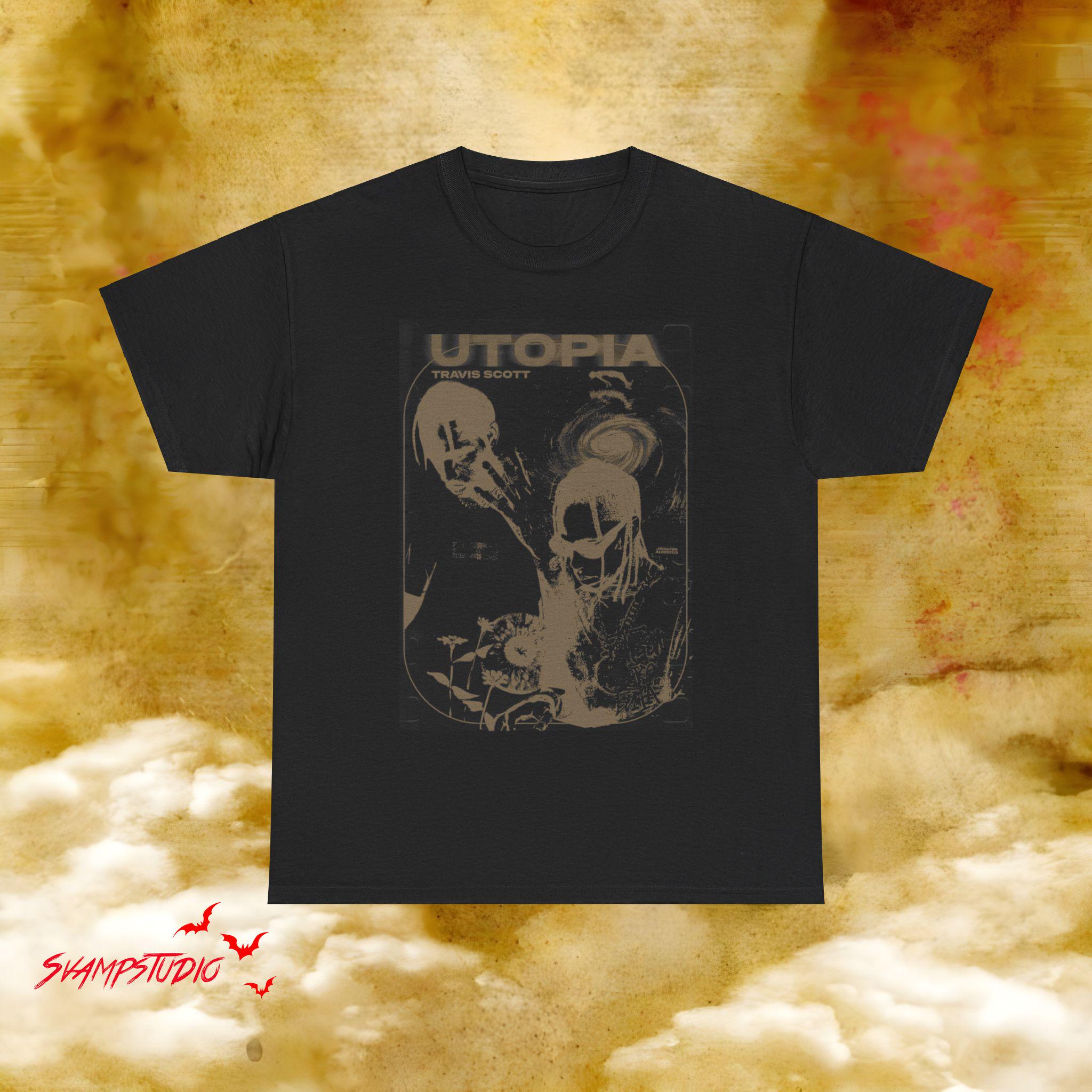 Travis Scott Utopia Tshirt Streetwear Travis Scott Concert Utopia Merch ...