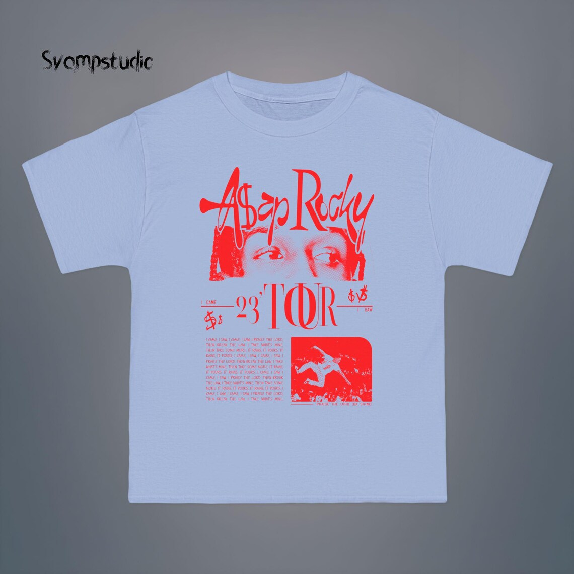 Asap Rocky Tour Tshirt - Asap Rocky Merch - Streetwear - Live.love.asap ...