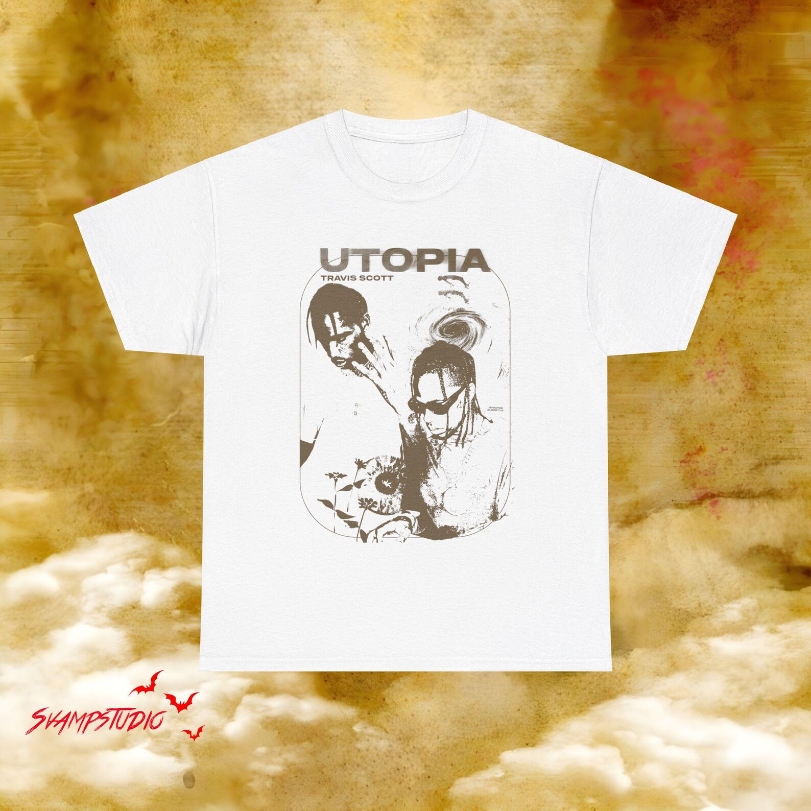 Travis Scott Utopia Tshirt Streetwear Travis Scott Concert Utopia Merch ...