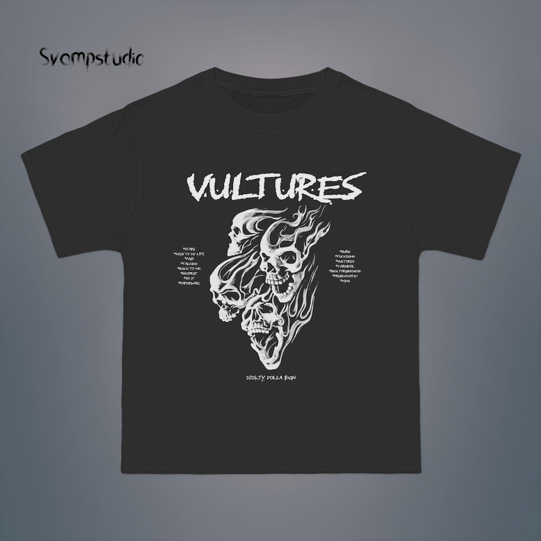 Kanye West Vultures T-shirt - Vultures Tee - Streetwear - Graphic Tee ...