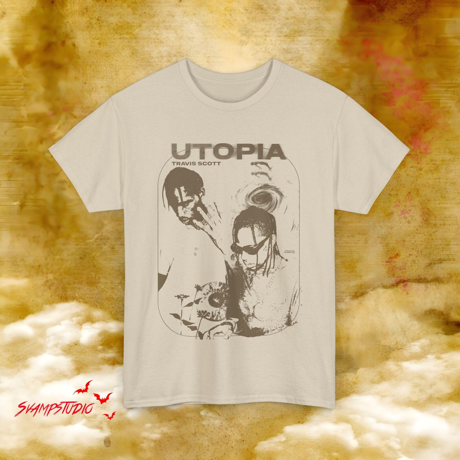 Travis Scott Utopia Tshirt Streetwear Travis Scott Concert Utopia Merch ...
