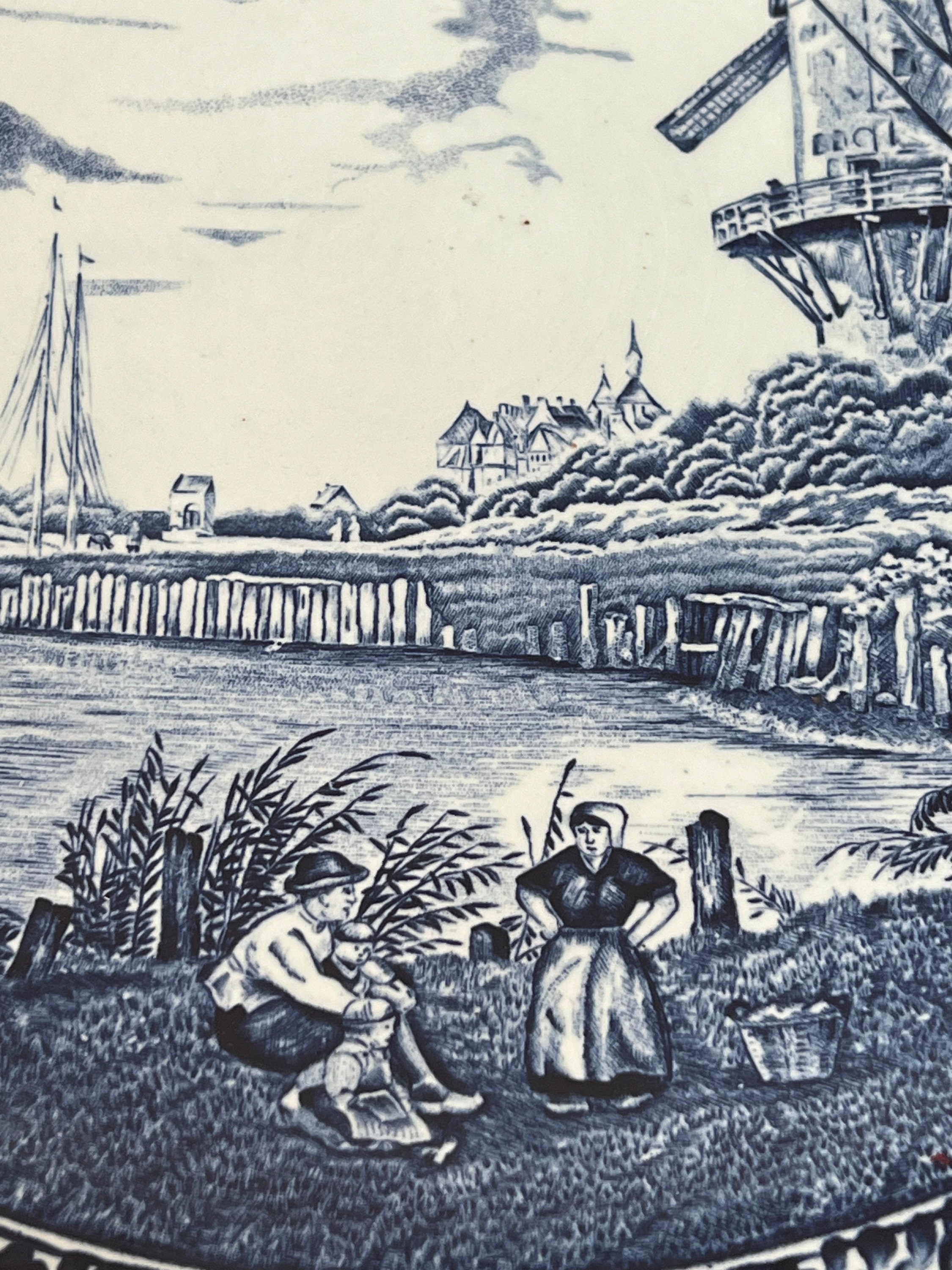 Royal Sphinx by Boch Belgium Delfts Holland 15.5 Large Decorative ...