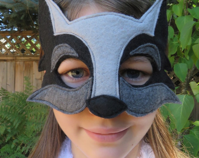 Black Wolf Mask - Wolf Costume - Costume Accessory - Dog Mask ...