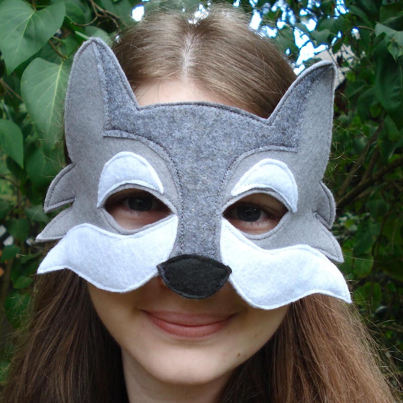Wolf Face Mask - Etsy