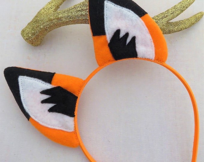 Fox Ears Fox Headband Animal Ears Fox Costume Accessory Orange Fox - Etsy