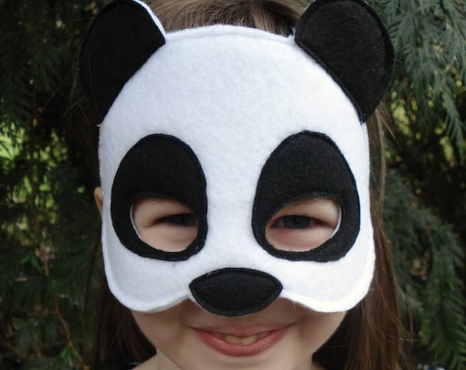 Panda Mask Animal Mask Panda Costume Kid Size Zoo Animal Child Size ...