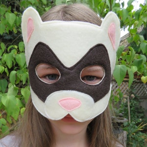 Ferret Mask - Weasel Mask - Woodland Animal Costume - Pretend Play ...