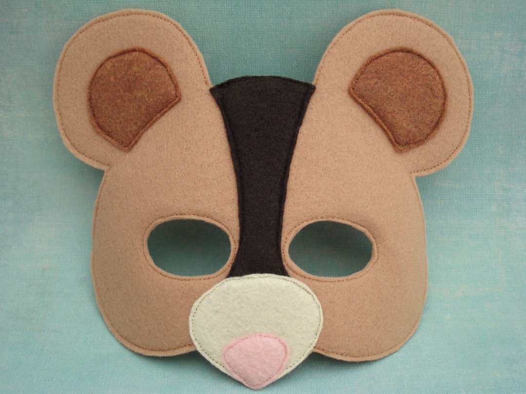 Hamster Mask Brown Mouse Mask Hamster Costume Mouse Costume Dress-up ...