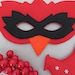 Felt Cardinal Mask Bird Mask Cardinal Costume Red Bird Halloween Mask ...