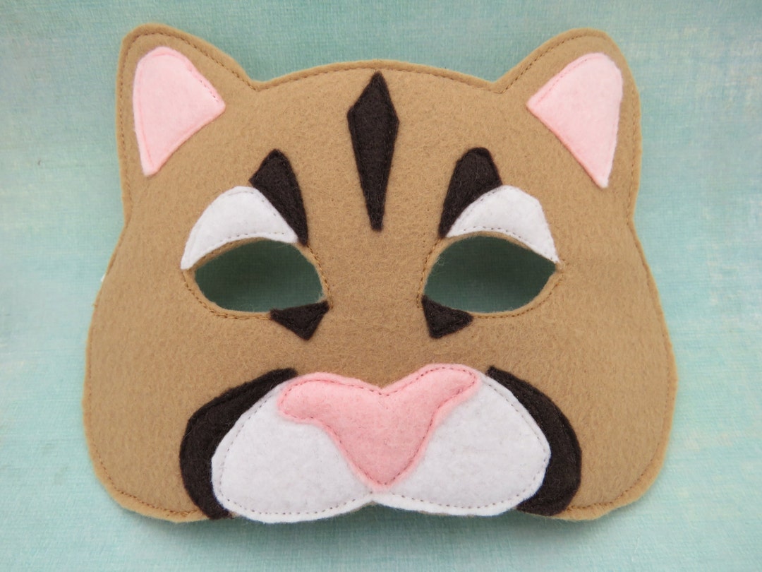 Máscara de gato Máscara de puma León de montaña Puma - Etsy México