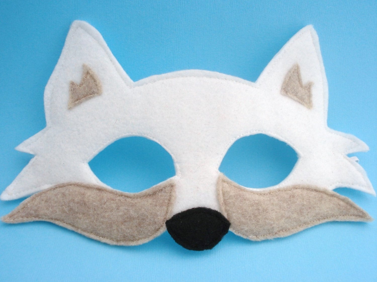 Arctic Fox Mask Fox Mask Arctic Wolf Fox Costume - Etsy